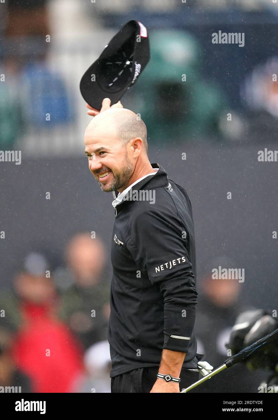 USA's Brian Harman celebrates winning The Open at Royal Liverpool ...