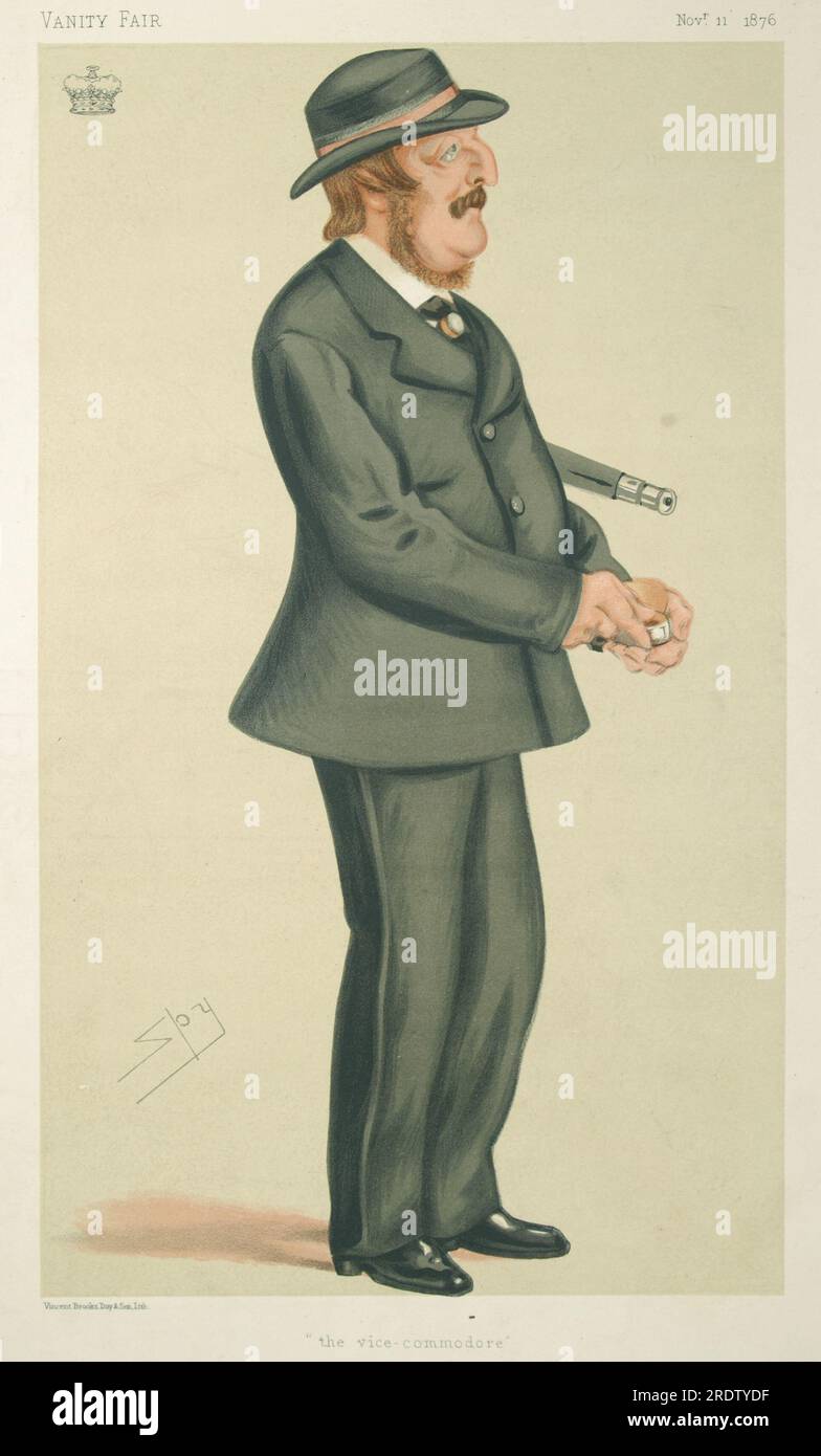 the vice-commodore 11 November 1876 by Leslie Ward Stock Photo - Alamy
