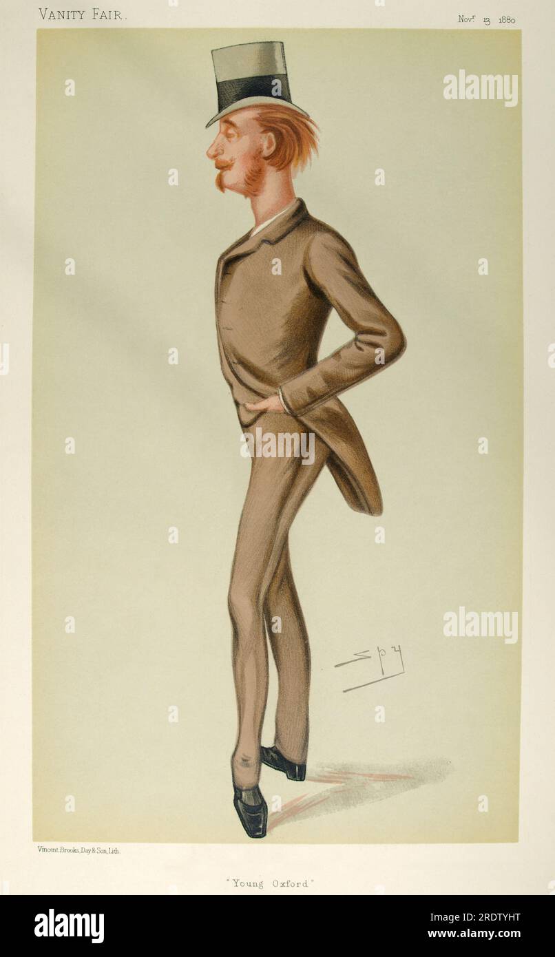 Young Oxford 13 November 1880 by Leslie Ward Stock Photo - Alamy