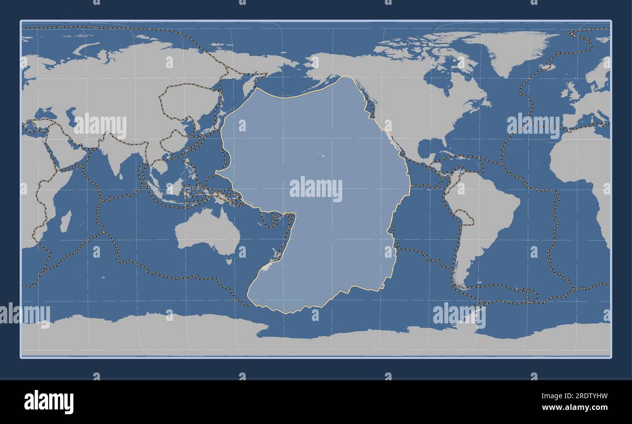 Blank Tectonic Plates Map