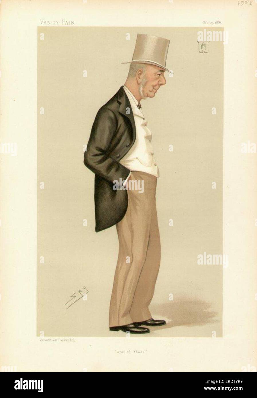 one of those 23 October 1886 by Leslie Ward Stock Photo - Alamy