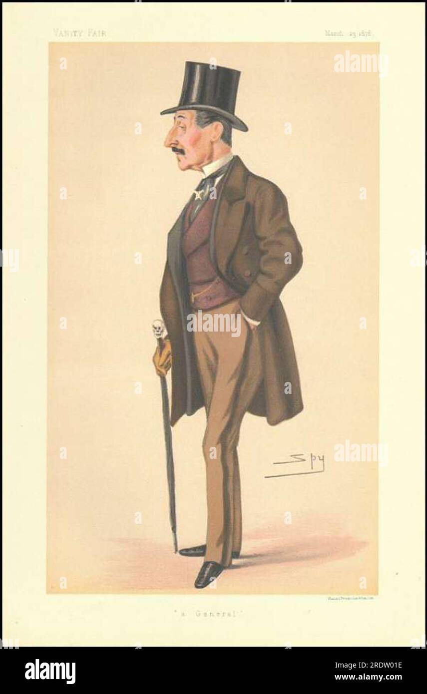 A General 23 March 1878 by Leslie Ward Stock Photo - Alamy