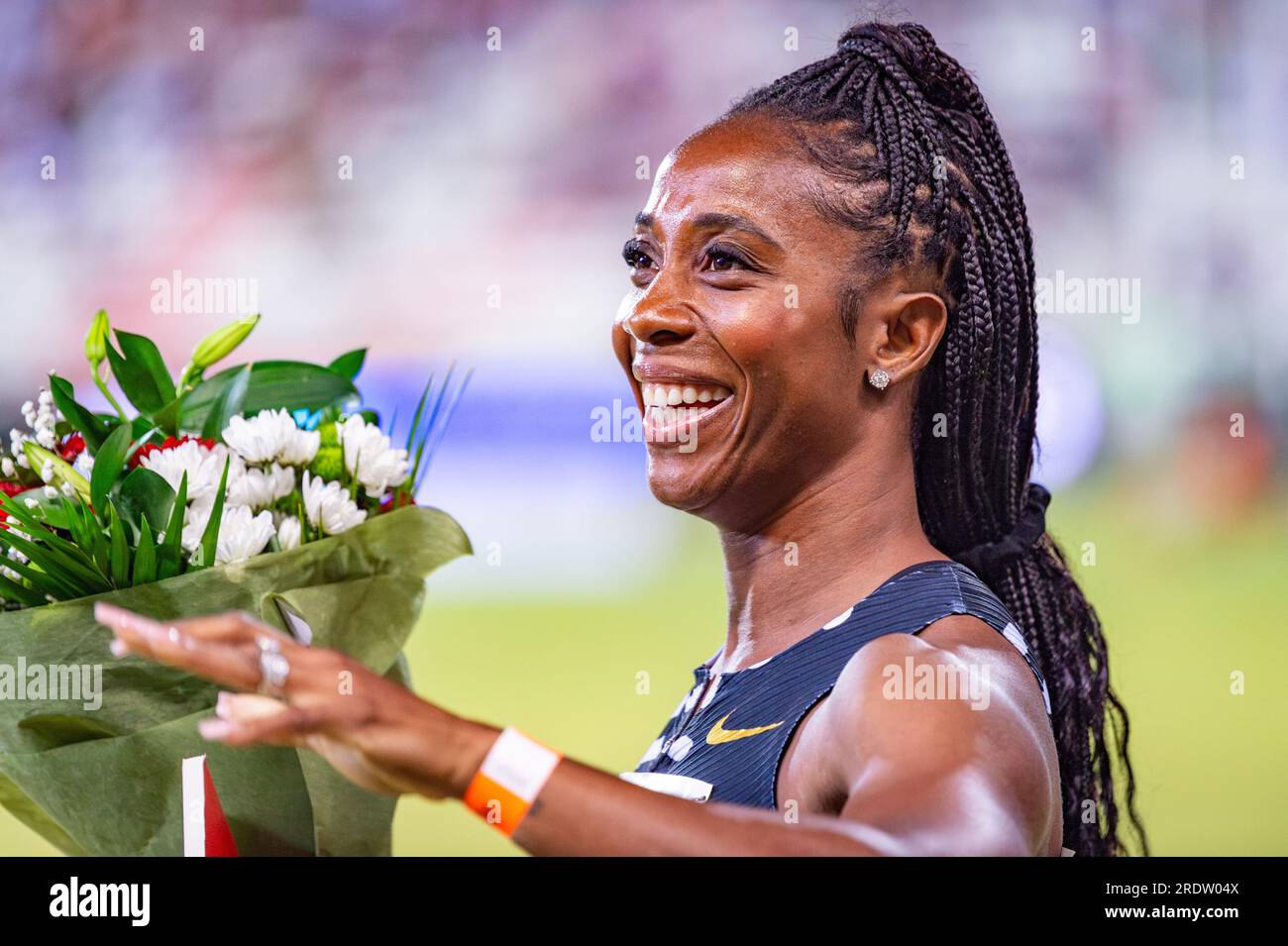 Madrid, Madrid, Spain. 22nd July, 2023. Shelly-Ann FRASER-PRYCE after ...