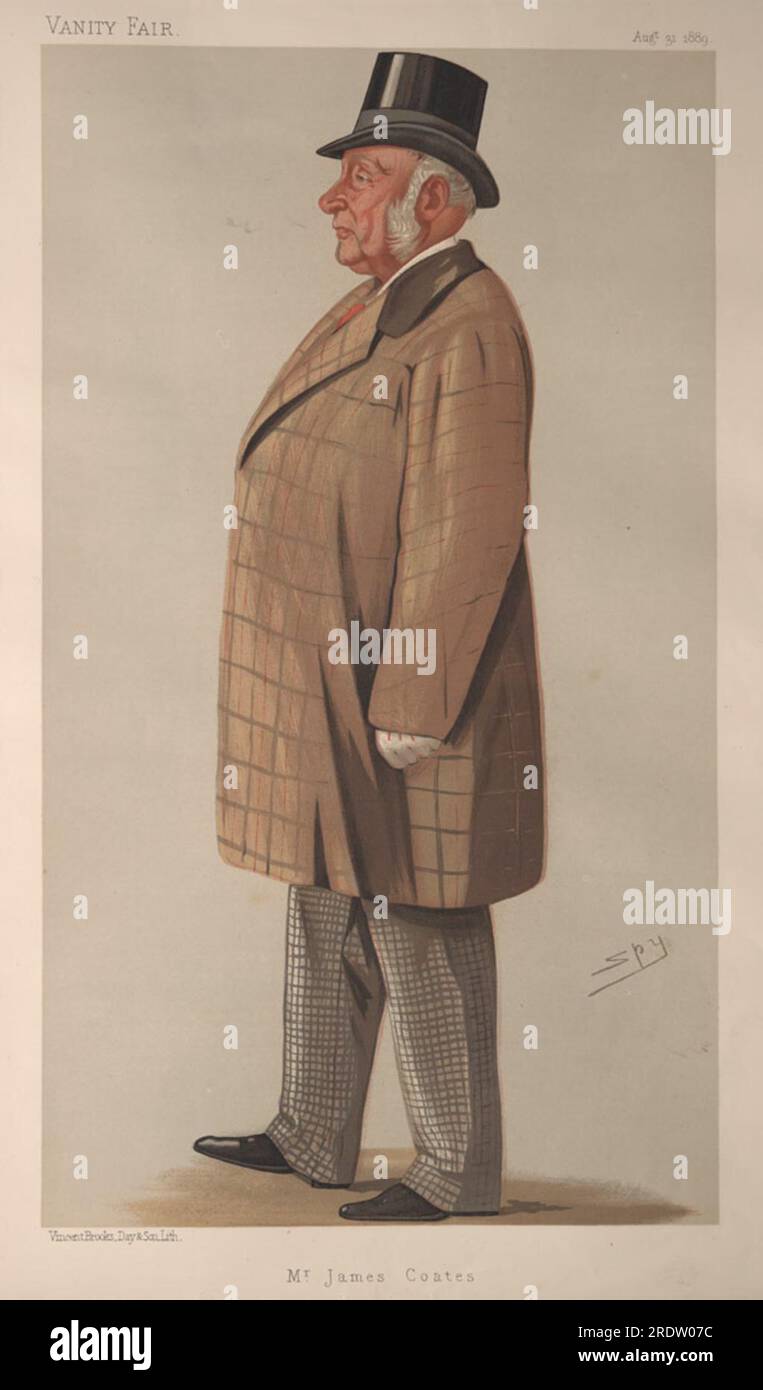 Mr James Coates 31 August 1889 by Leslie Ward Stock Photo - Alamy