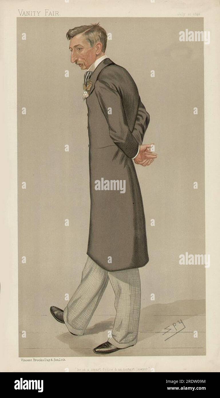 he is a smart fellow and an honest lawyer 20 July 1893 by Leslie Ward ...