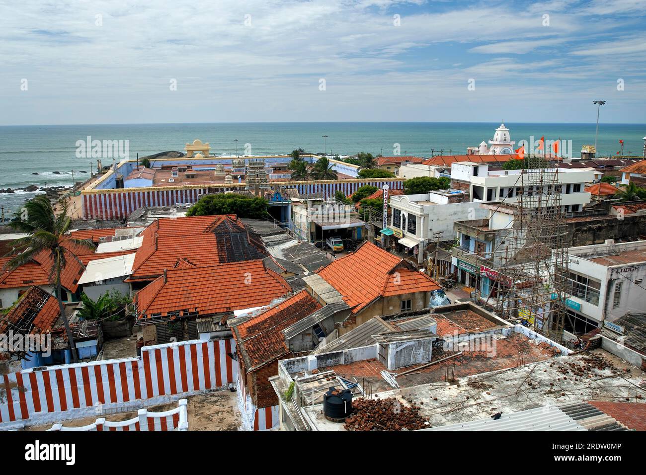 Kumari Amman Temple, a popular pilgrimage Centre on the seashore, was ...