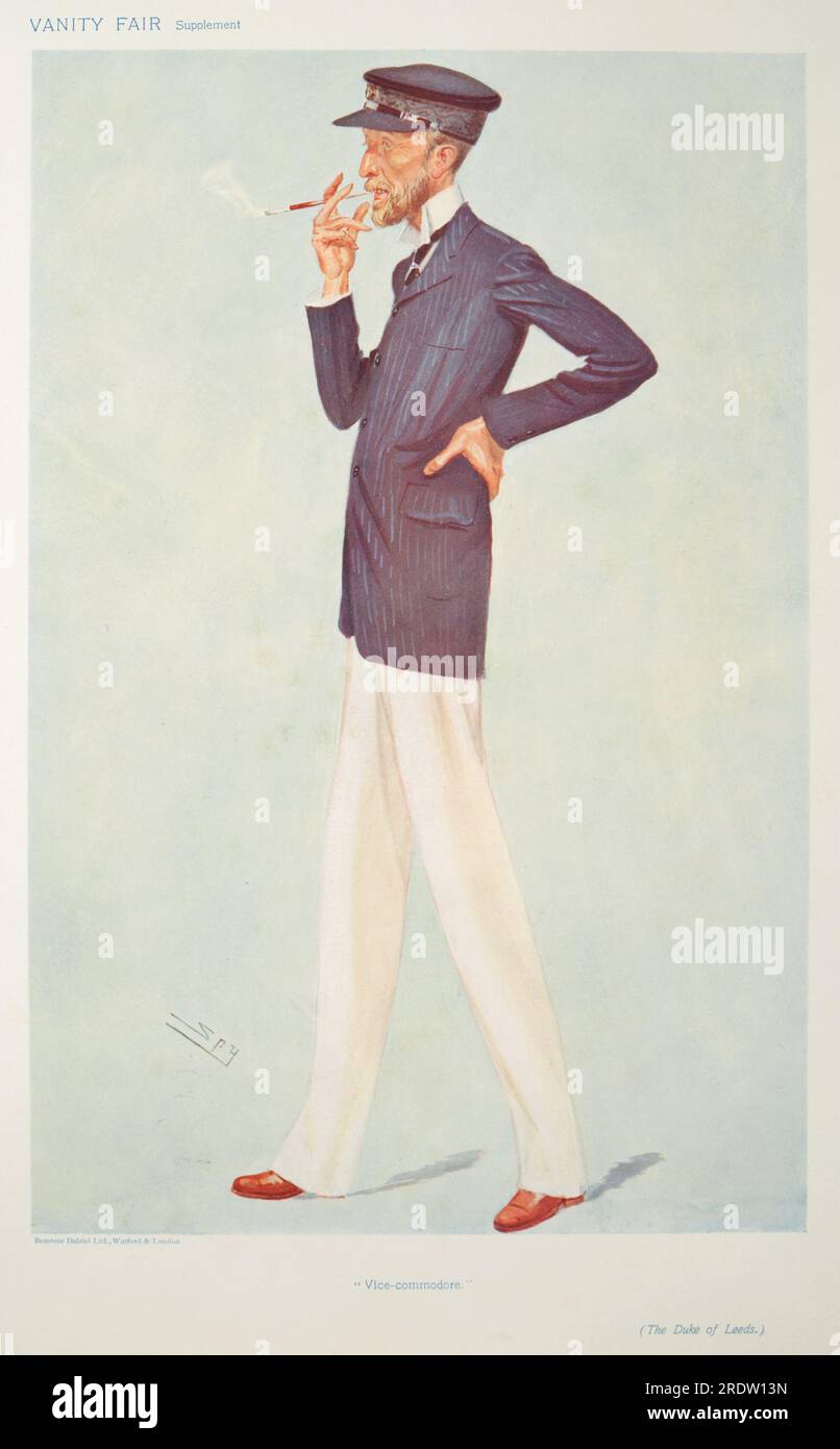 Vice-commodore 1 August 1906 by Leslie Ward Stock Photo - Alamy