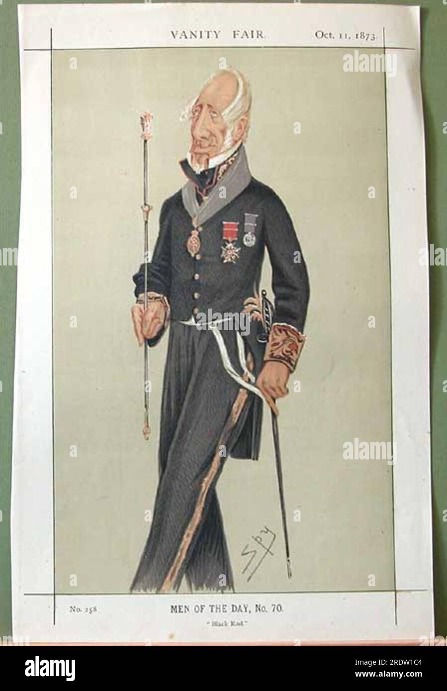 Black Rod 11 October 1873 by Leslie Ward Stock Photo - Alamy