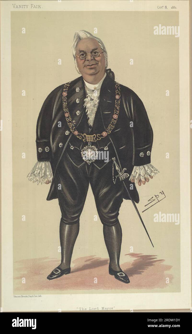 The Lord Mayor 8 October 1881 by Leslie Ward Stock Photo - Alamy