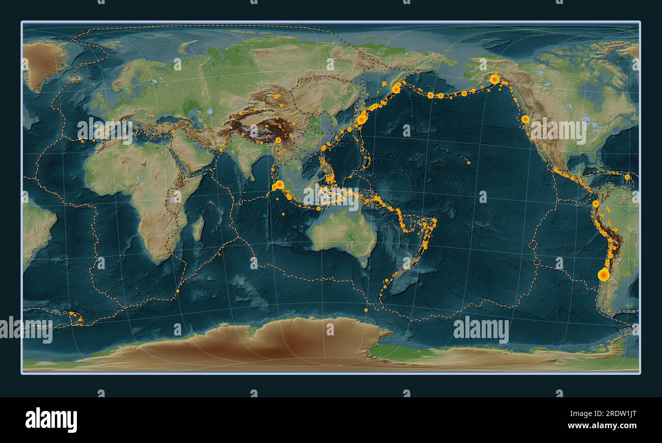 Banda Sea tectonic plate on the Wiki style elevation map in the ...