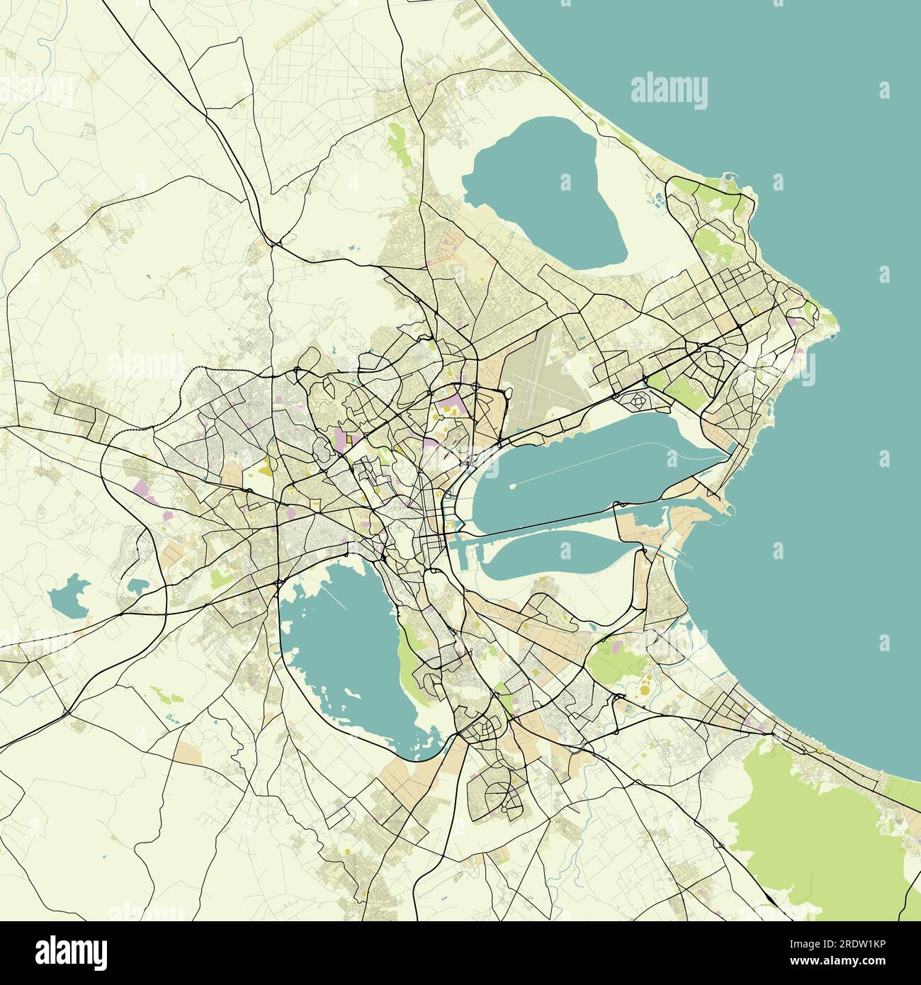 Detailed vector city map of Palermo, Italy Stock Vector Image & Art - Alamy