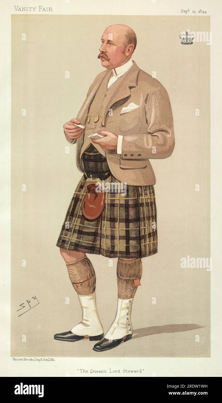 The Queen's Lord Steward 13 September 1894 by Leslie Ward Stock Photo ...