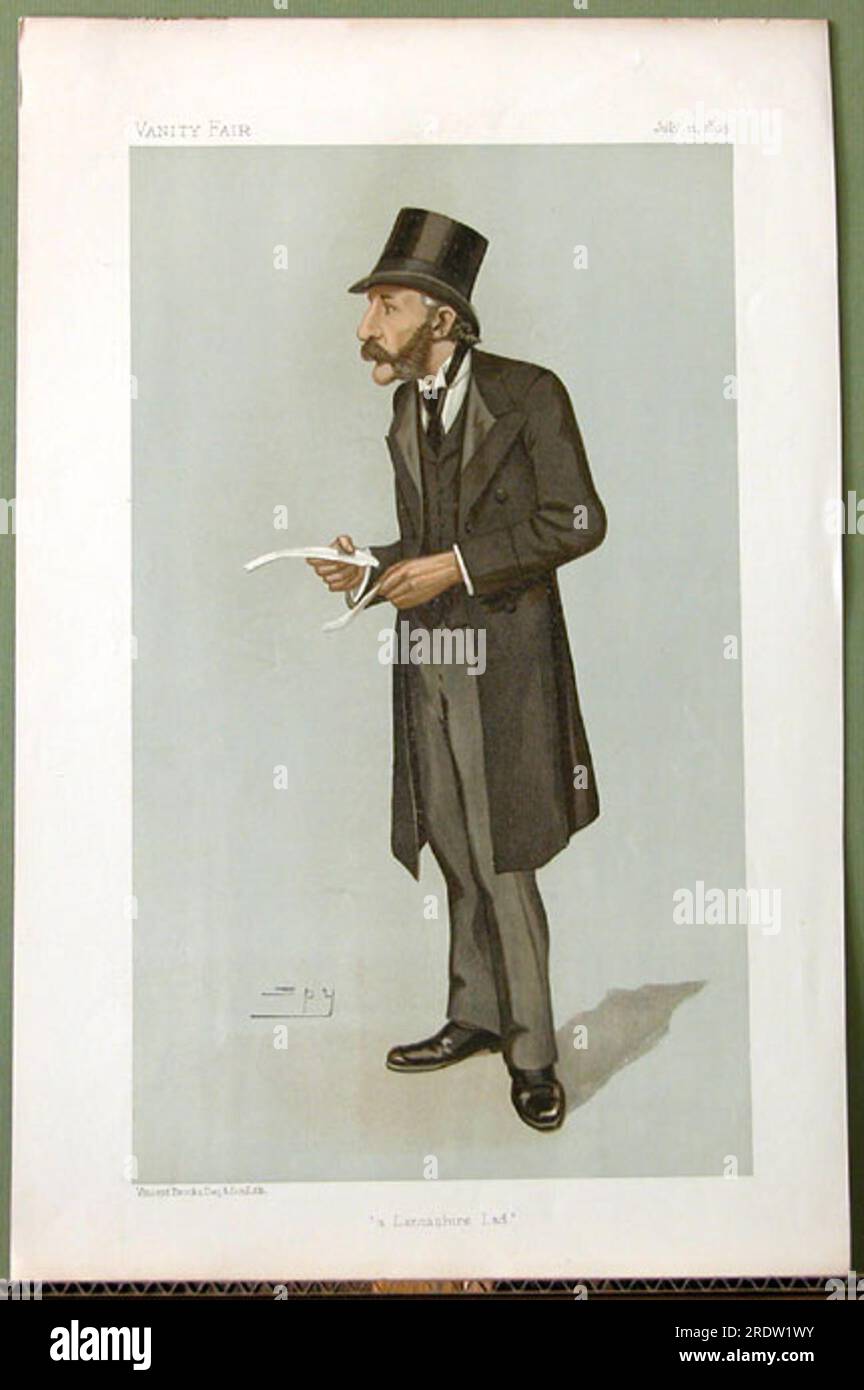 a Lancashire Lad 11 July 1895 by Leslie Ward Stock Photo - Alamy