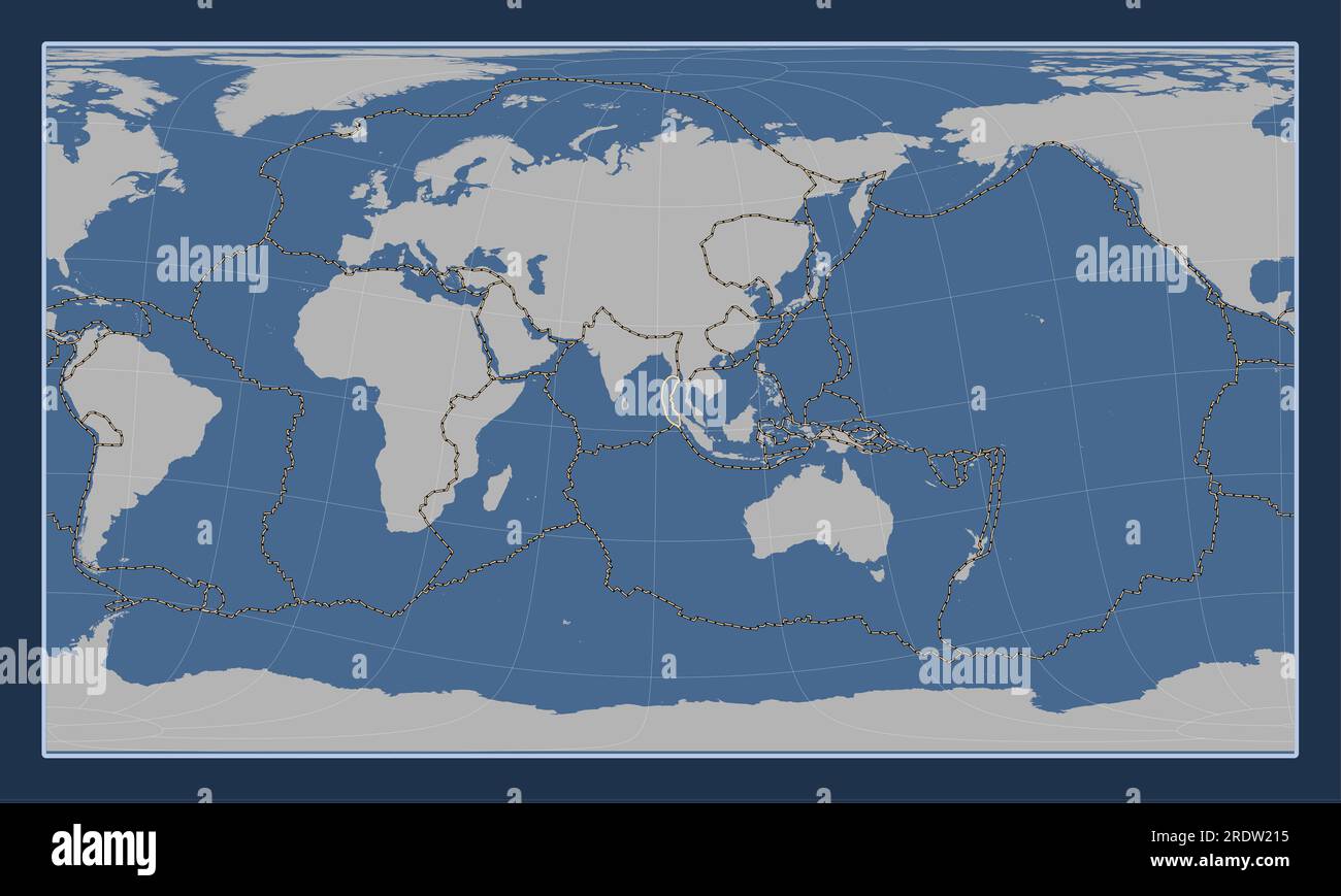 Burma tectonic plate on the solid contour map in the Patterson ...
