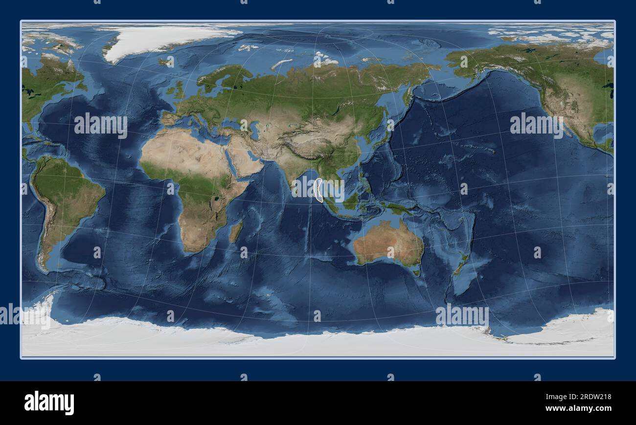 Burma tectonic plate on the Blue Marble satellite map in the Patterson ...