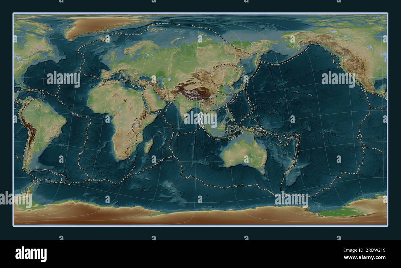 Burma tectonic plate on the Wiki style elevation map in the Patterson ...