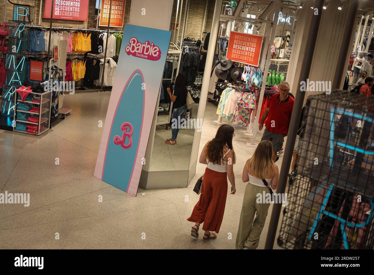 A poster announcing the Barbie advertising campaign seen at PRIMARK ...