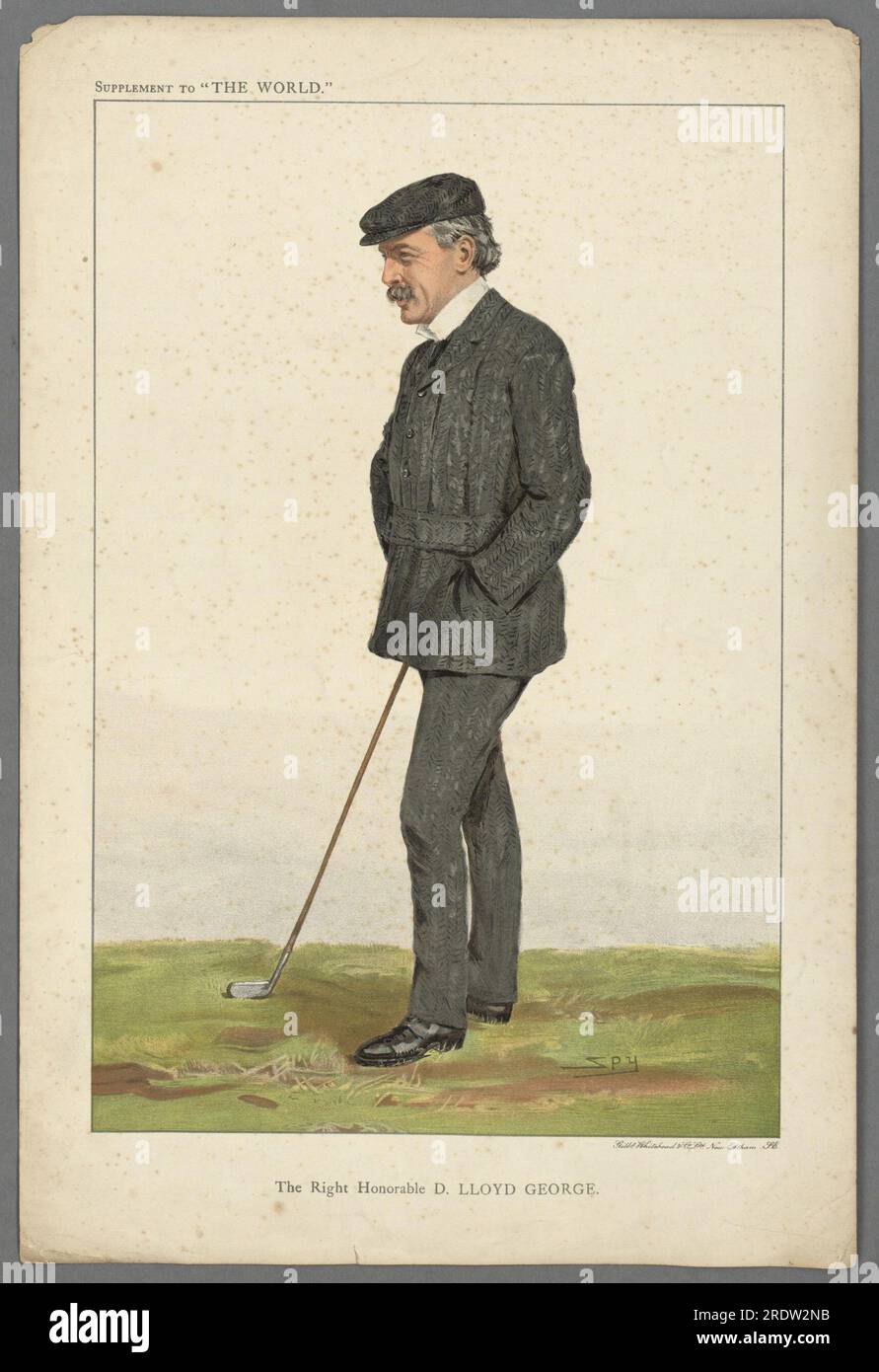 The Right Honorable D. Lloyd George 1900s by Leslie Ward Stock Photo ...