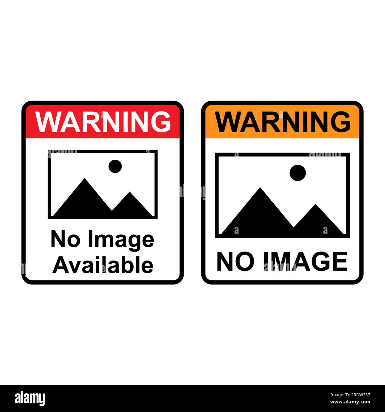 Set of No image vector symbol, missing available icon. No gallery for ...