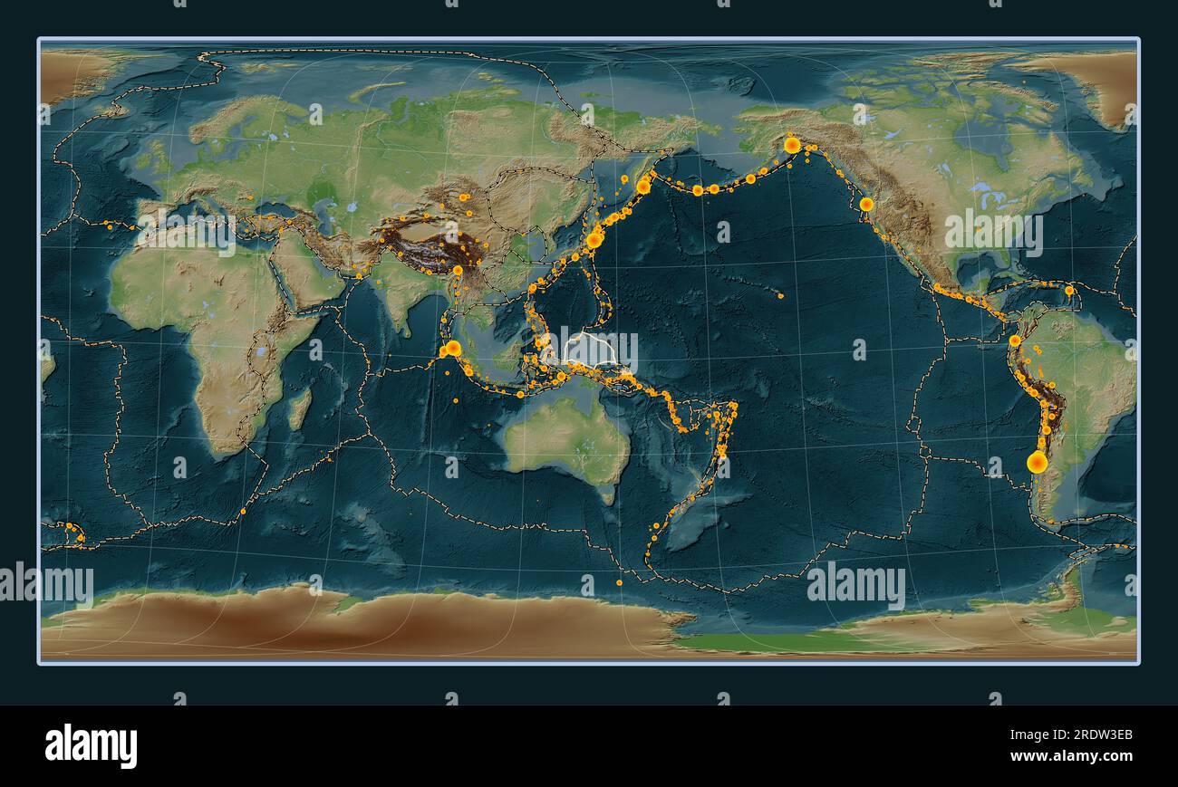 Caroline tectonic plate on the Wiki style elevation map in the ...