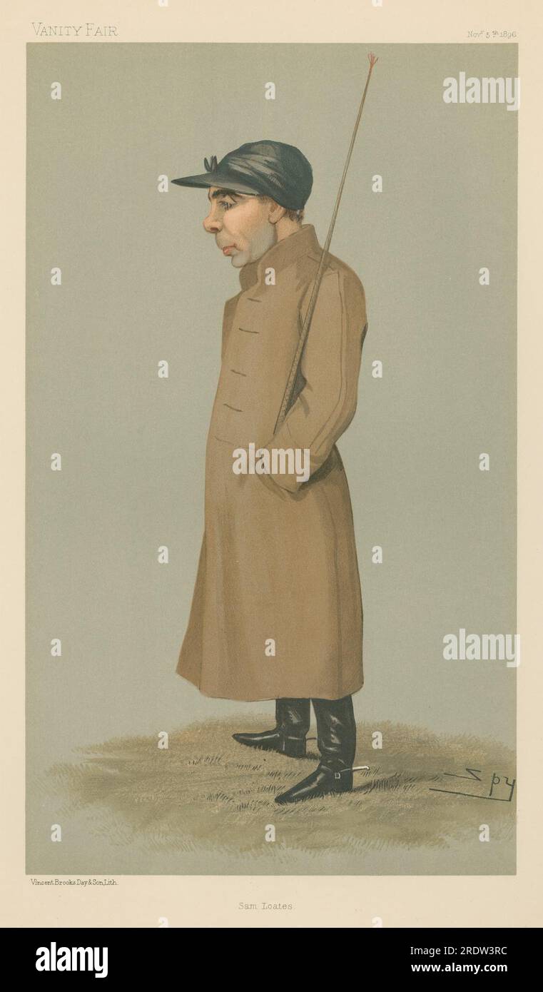 Vanity Fair: Jockeys; Sam Loates, November 6, 1896 1896 by Leslie Ward ...