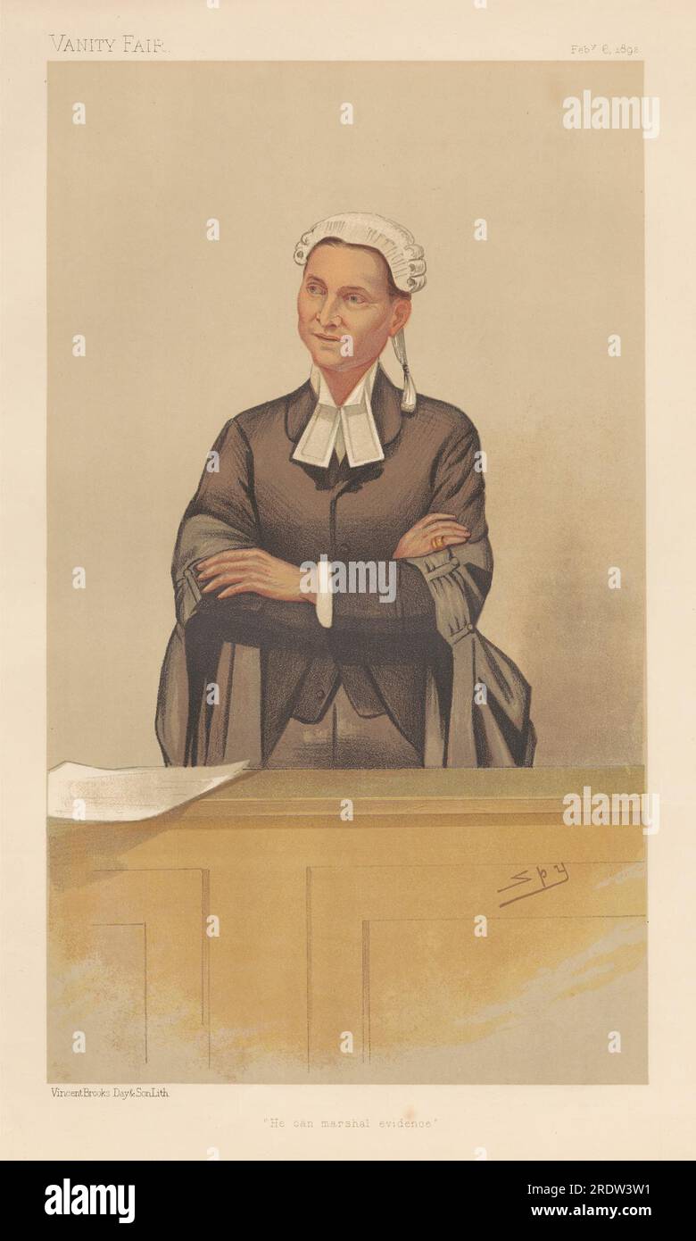 Vanity Fair: Legal; 'He can Marshal Evidence', Charles Willie Mathews ...