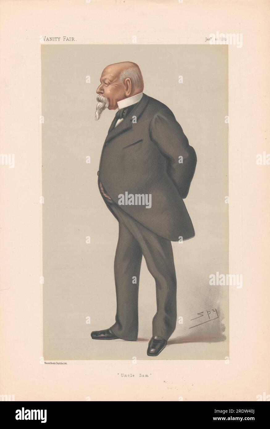 Vanity Fair - Americans. 'Uncle Sam'. Mr. Samuel Ward. 10 January 1880 ...
