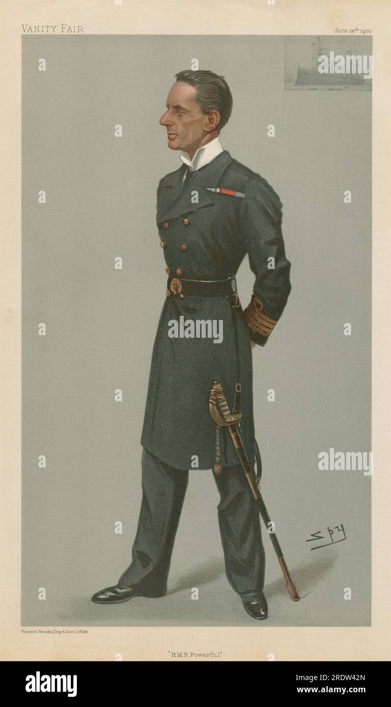 Vanity Fair: Military and Navy; 'H.M.S. Powerful', Hon. Captain ...