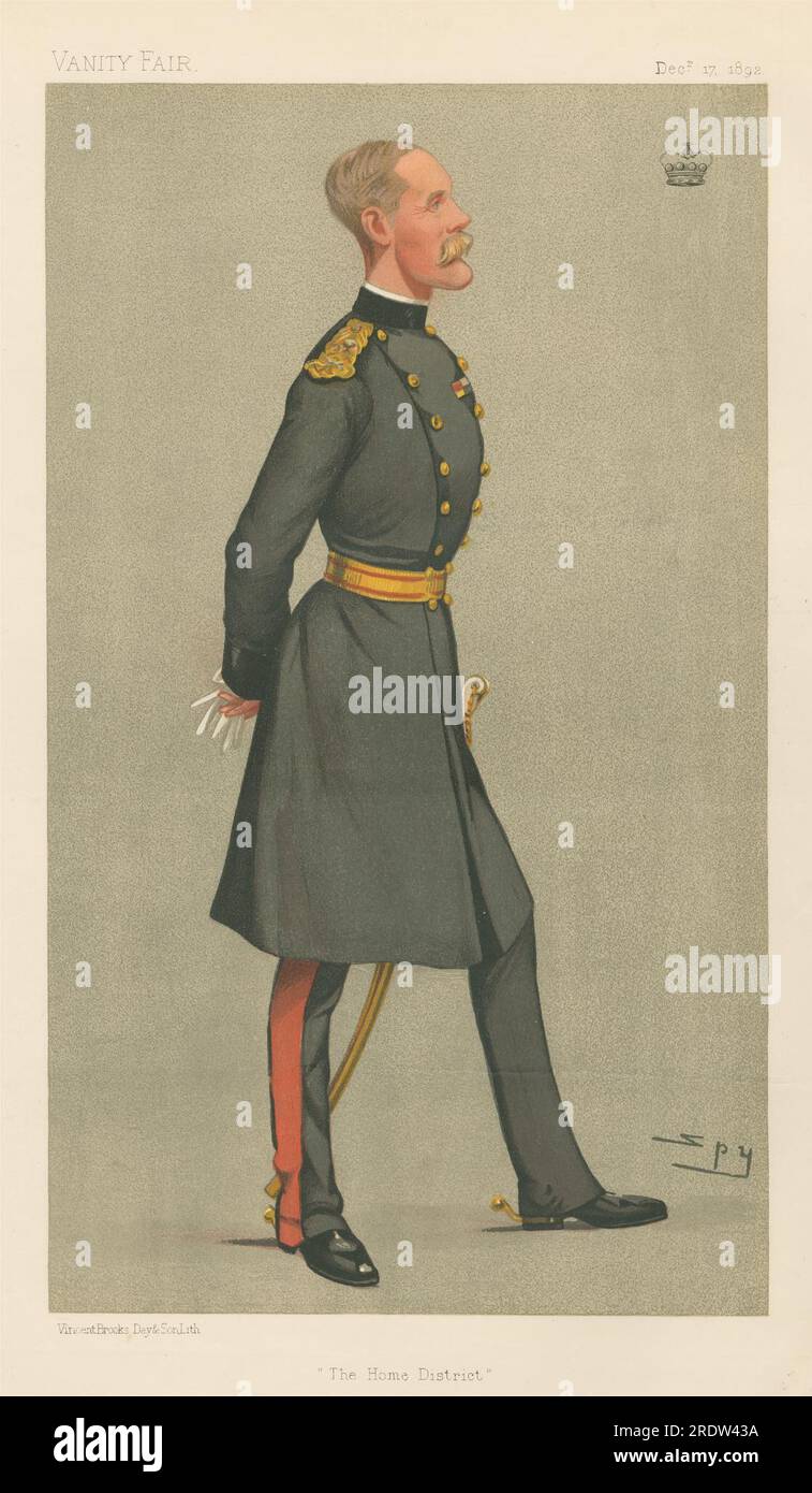 Vanity Fair: Military and Navy; 'The Home District', Major General Lord ...