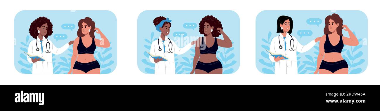 World Day Of Healthy Eating A Nutritionist Is Talking To An Overweight