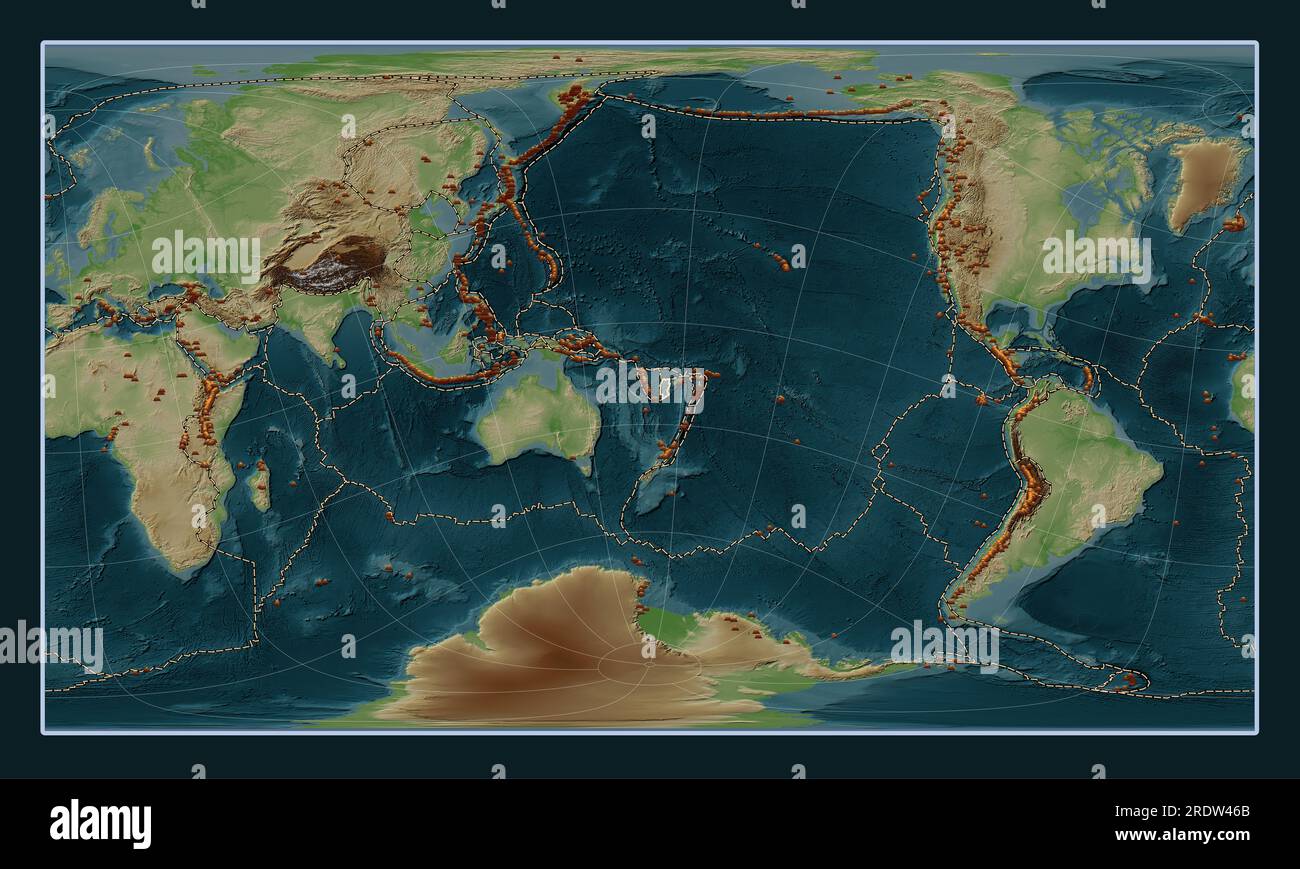 Conway Reef tectonic plate on the Wiki style elevation map in the ...
