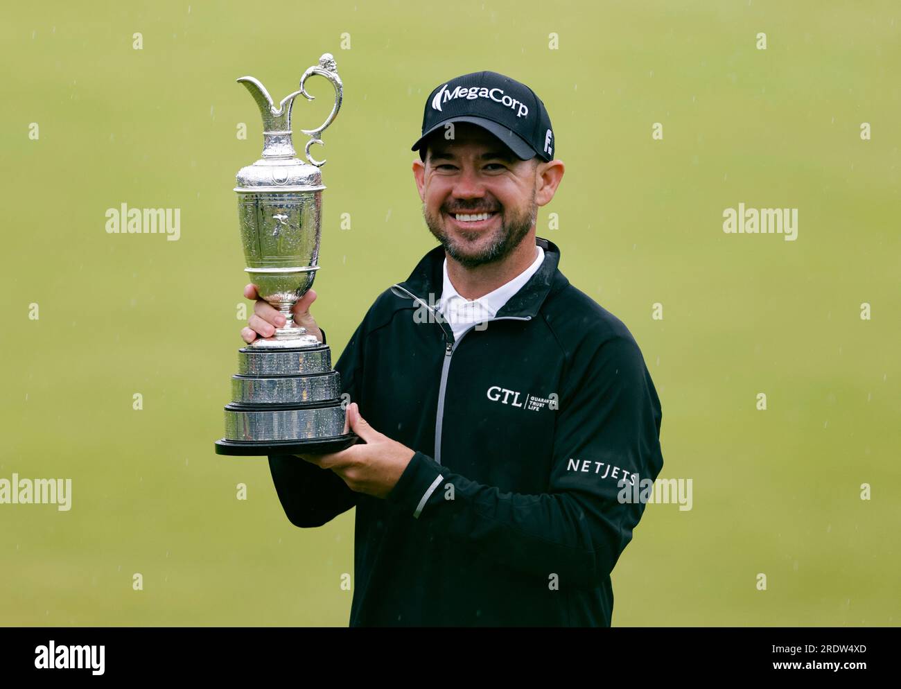 USA's Brian Harman with the Claret Jug after winning The Open at Royal ...