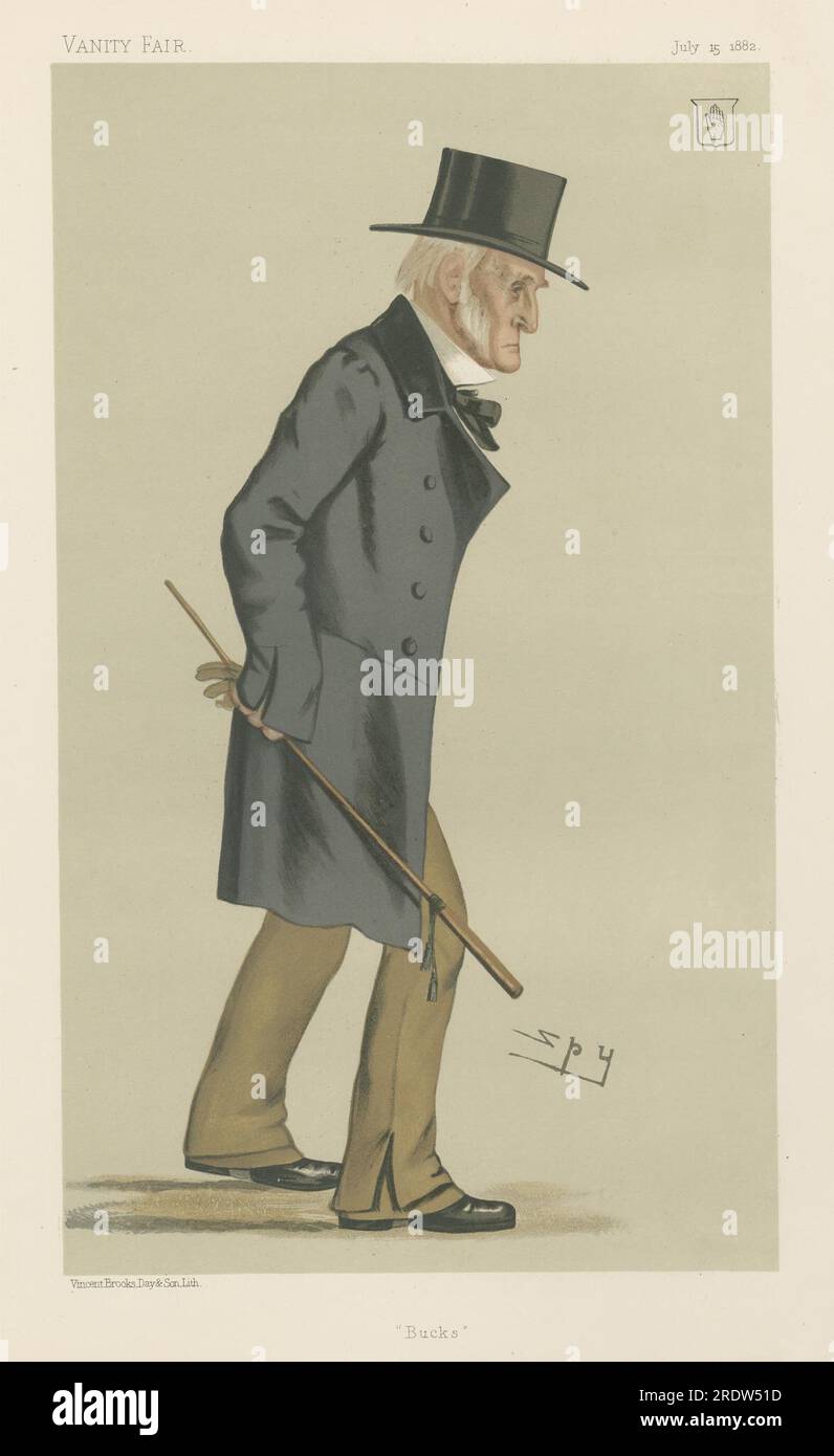 Politicians - Vanity Fair. 'Bucks'. Sir Harry Verney. 15 July 1882 1882 ...
