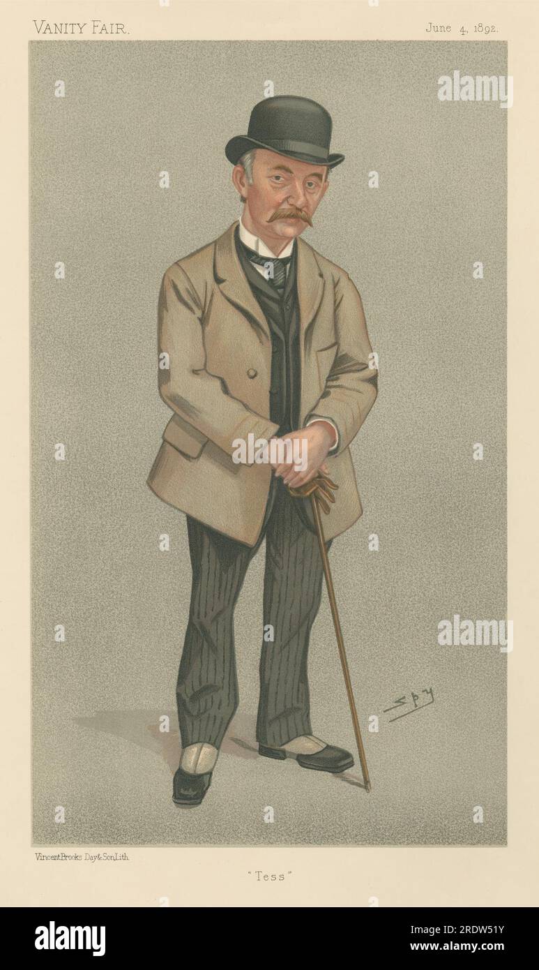 Tess, Thomas Hardy (Vanity Fair series) 1892 by Leslie Ward Stock Photo ...