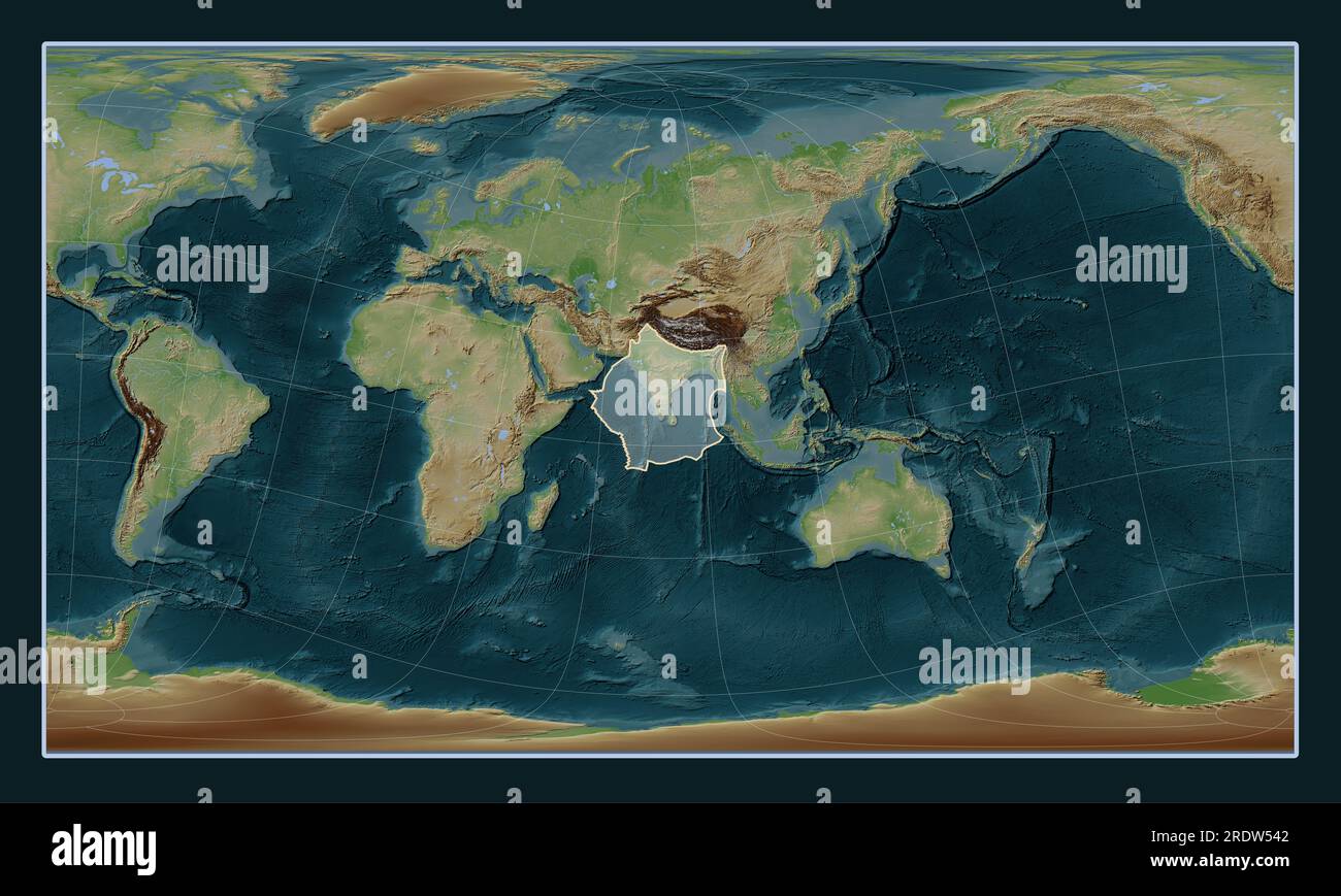 Indian tectonic plate on the Wiki style elevation map in the Patterson ...