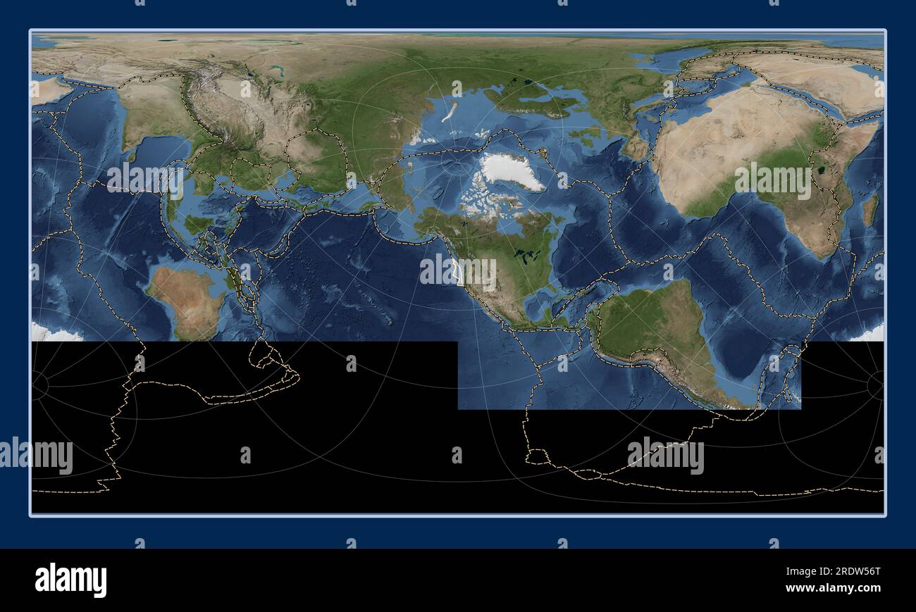 Juan de Fuca tectonic plate on the Blue Marble satellite map in the ...