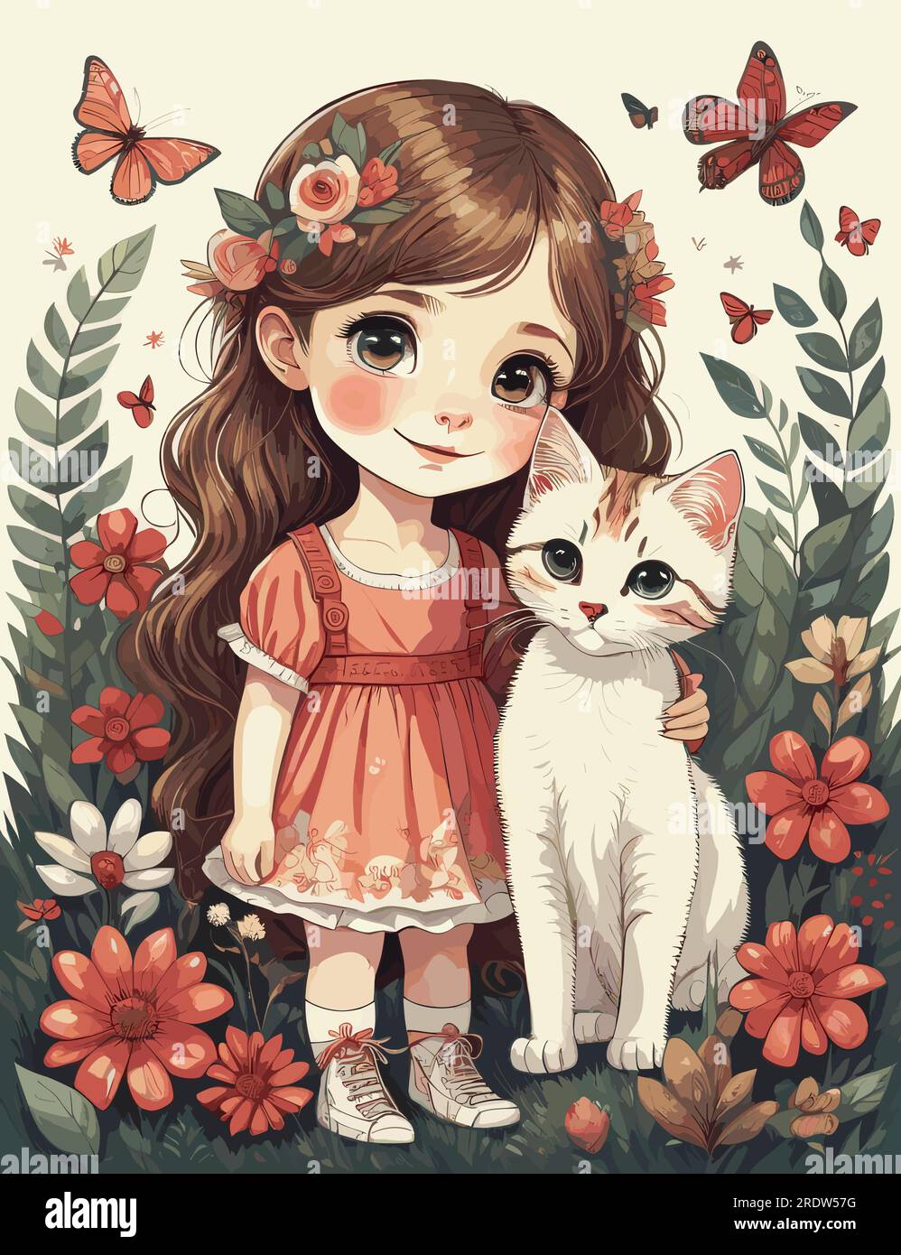 Wonder garden Stock Vector Images - Alamy