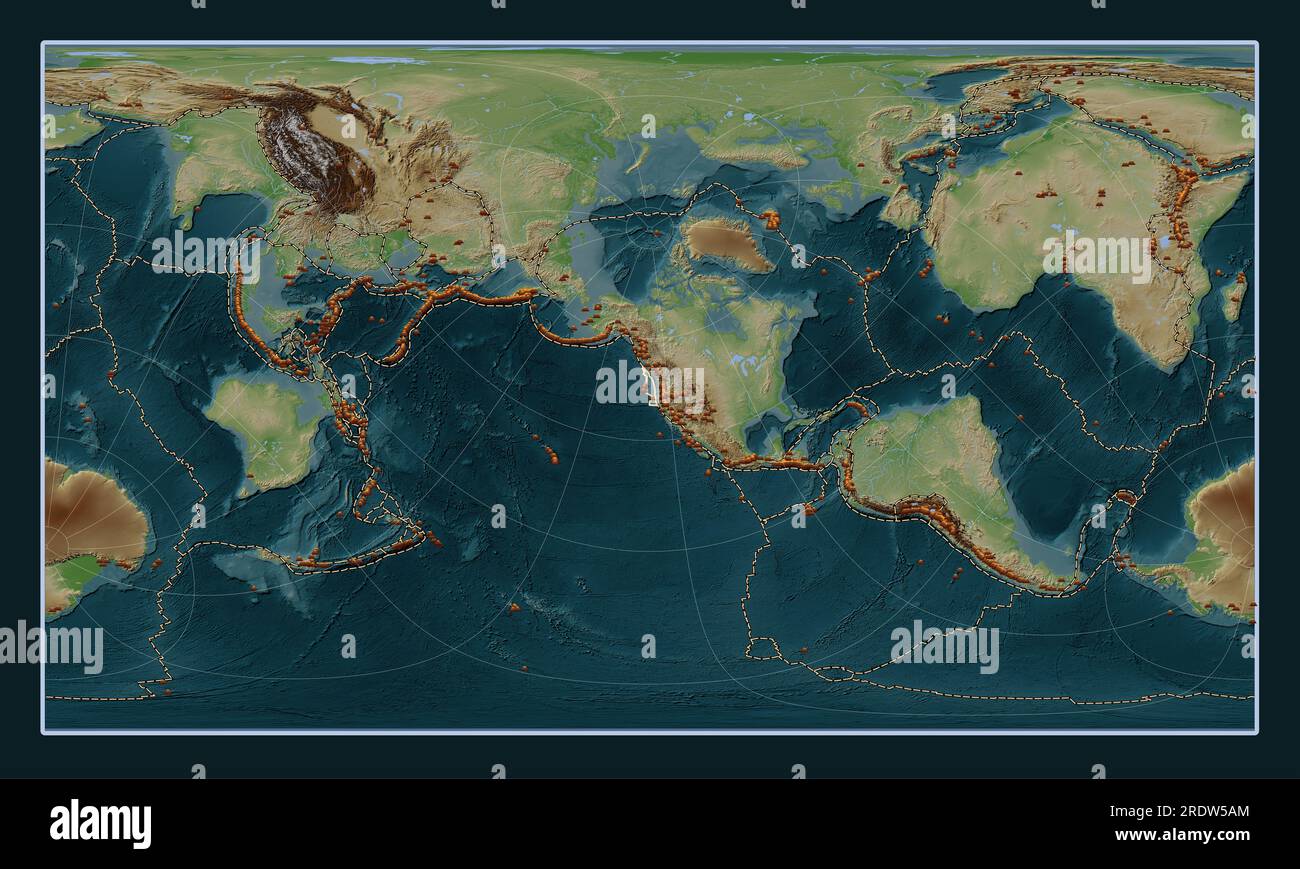 Juan de Fuca tectonic plate on the Wiki style elevation map in the ...