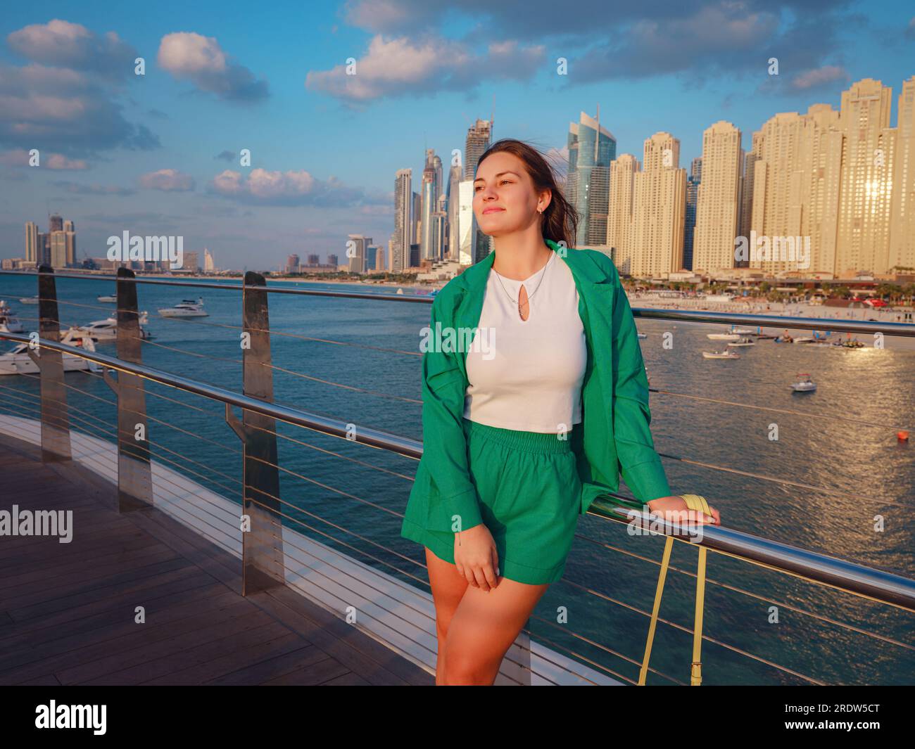 Woman arab expat happy hi-res stock photography and images - Alamy