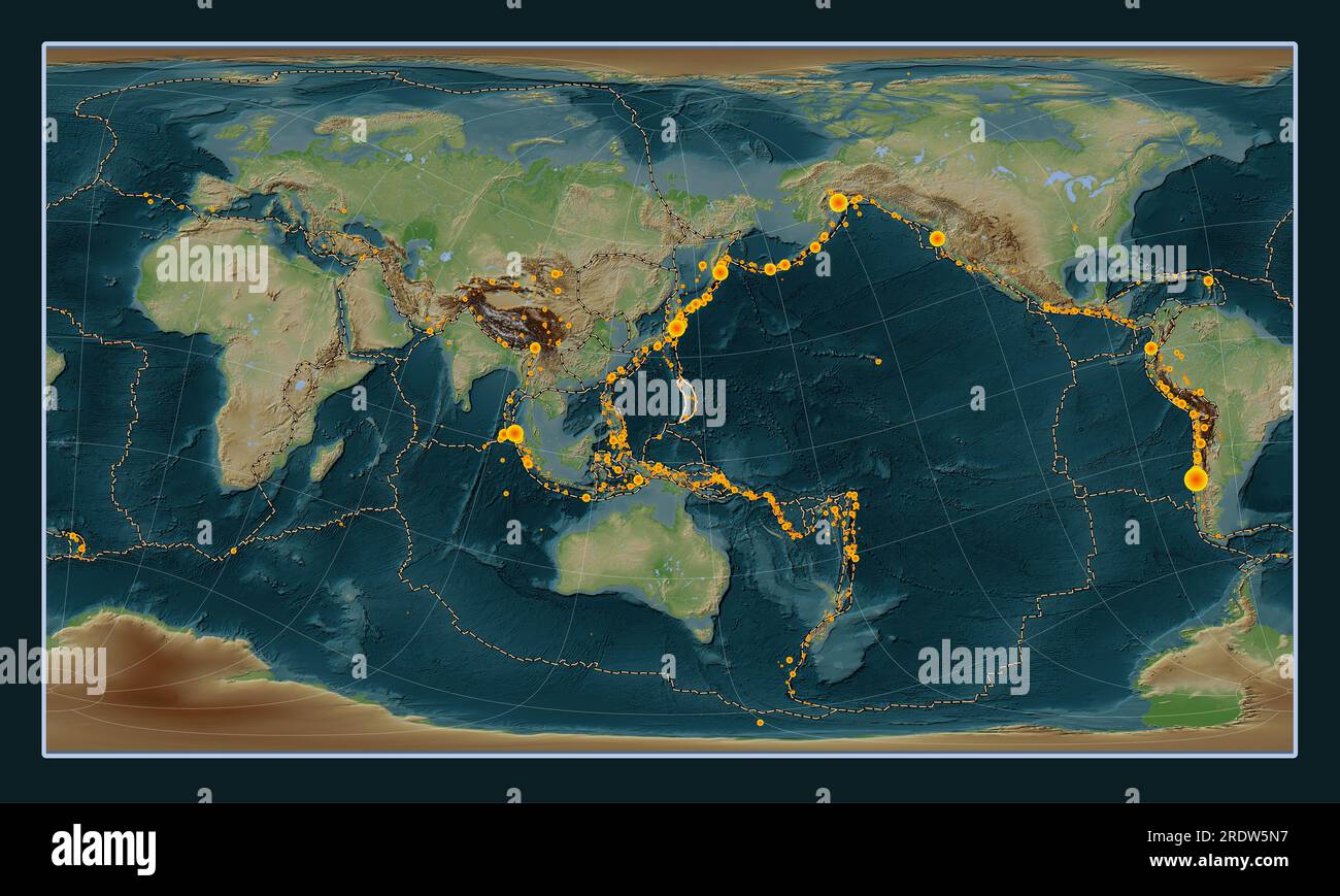 Mariana tectonic plate on the Wiki style elevation map in the Patterson ...