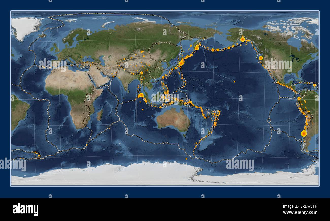 Molucca Sea tectonic plate on the Blue Marble satellite map in the ...