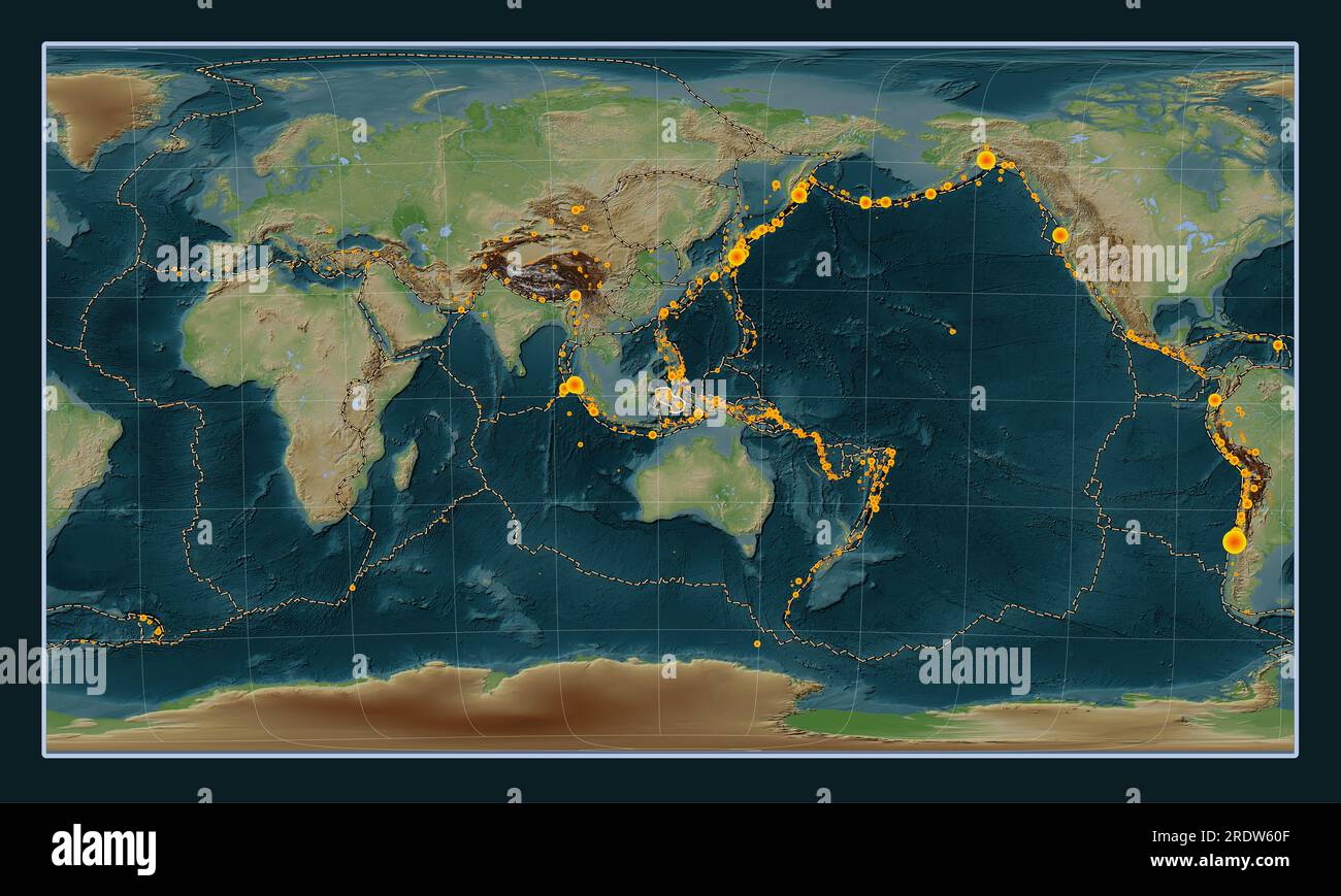 Molucca Sea tectonic plate on the Wiki style elevation map in the ...