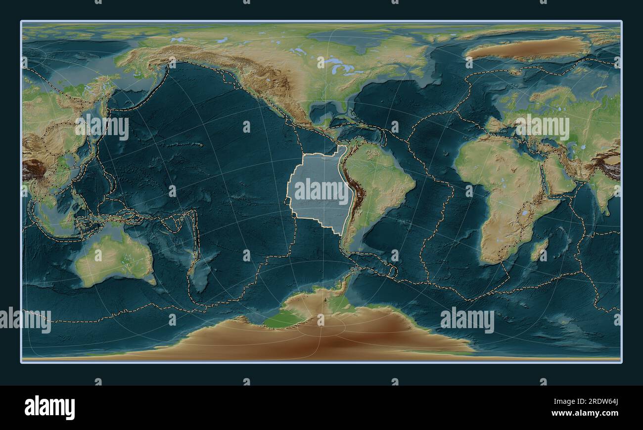 Nazca tectonic plate on the Wiki style elevation map in the Patterson ...