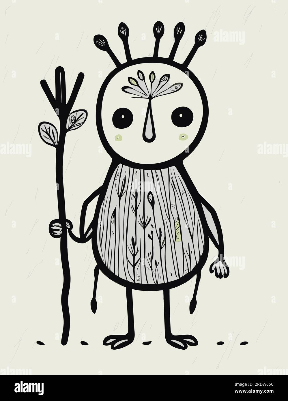 Eco folklore character Stock Vector Images - Alamy