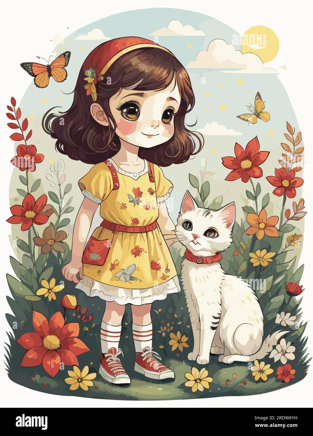 Garden art Stock Vector Images - Alamy