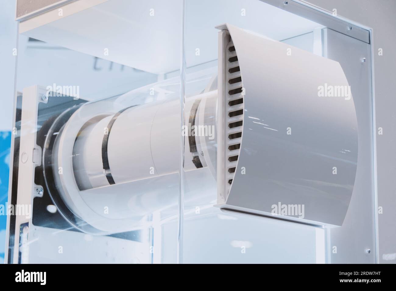 Household fan for air extraction in houses and apartments. Internal ...