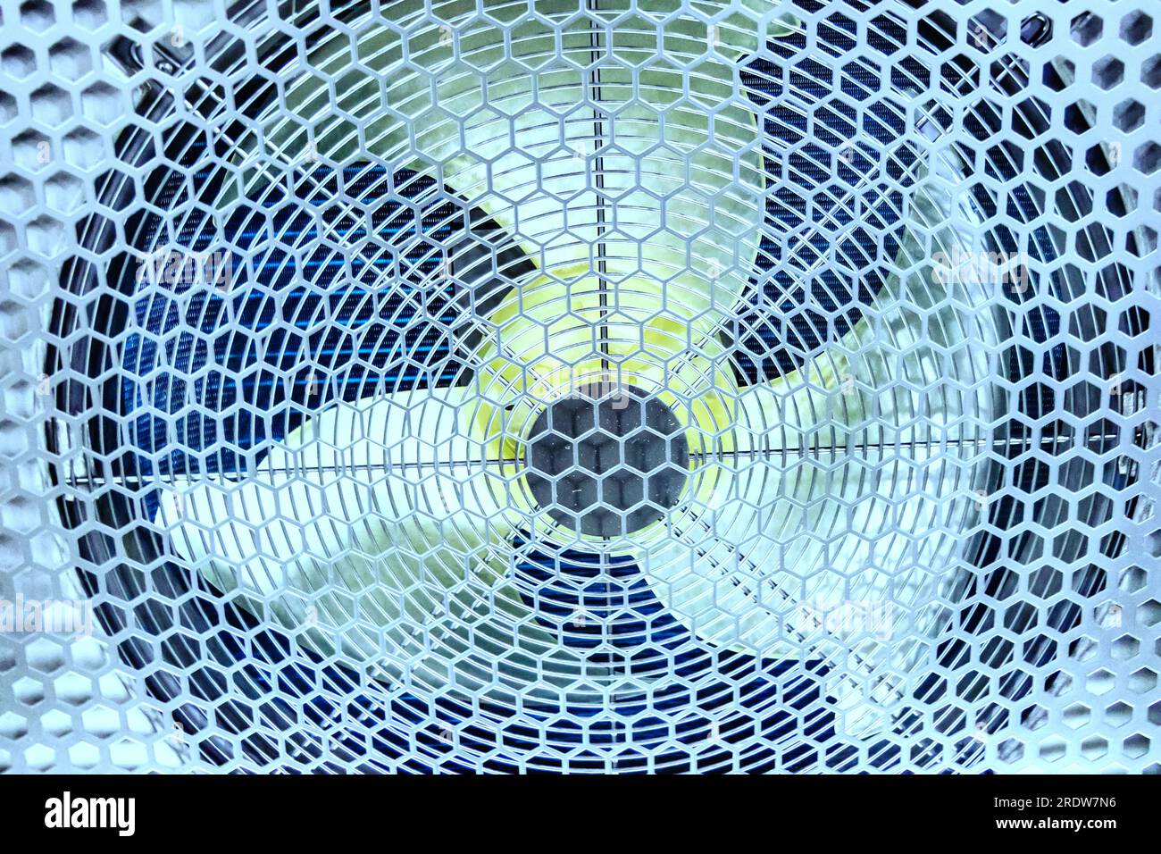 Cooling fan in the air conditioner housing Stock Photo - Alamy