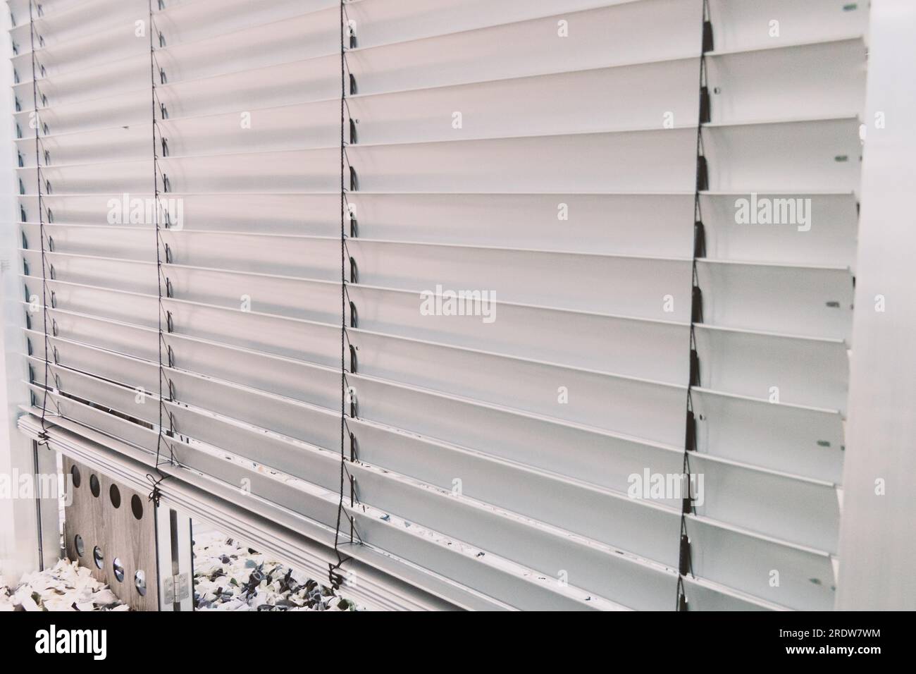 Large roller shutters with electric lift Stock Photo - Alamy