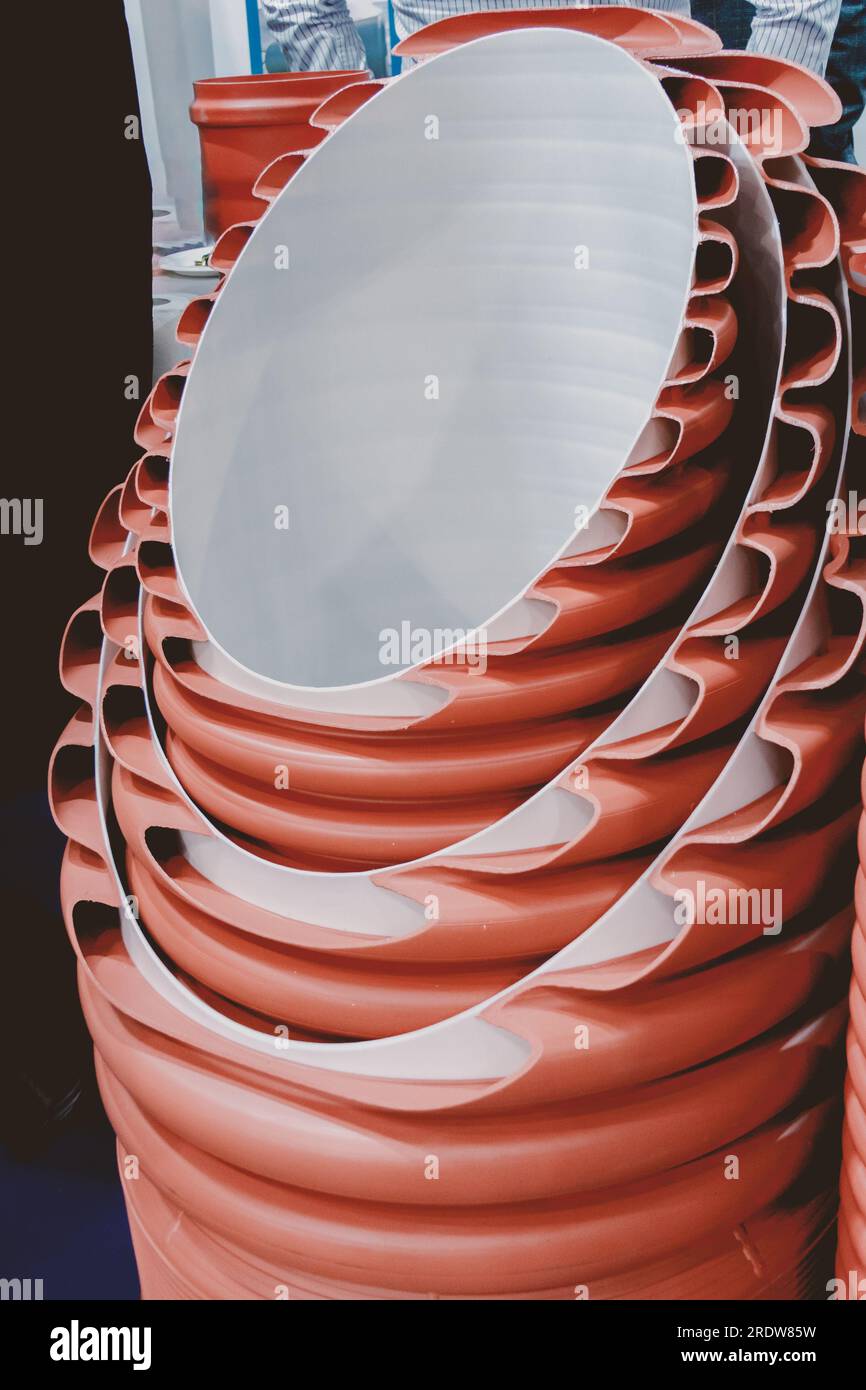 Corrugated two-layer sewer pipes for non-pressure sewer networks ...