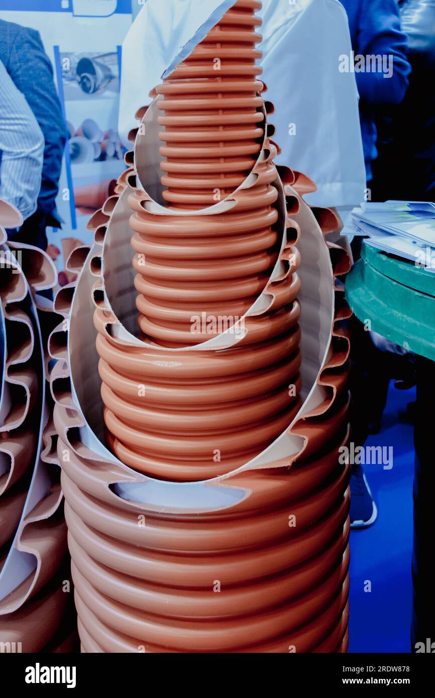 Corrugated two-layer sewer pipes for non-pressure sewer networks ...